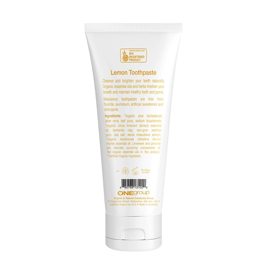 Lemon Toothpaste 100g – ONE.ORGANIC - USA